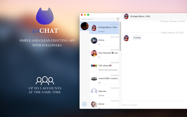 ‎InChat for Instagram en Mac App Store