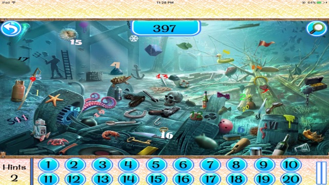 ‎Free Hidden Object Games:Seaside Hidden Numbers on the App Store