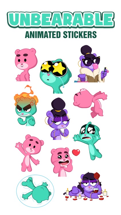 Unbearable - Animated Stickers by LGROUP.MEDIA, LLC