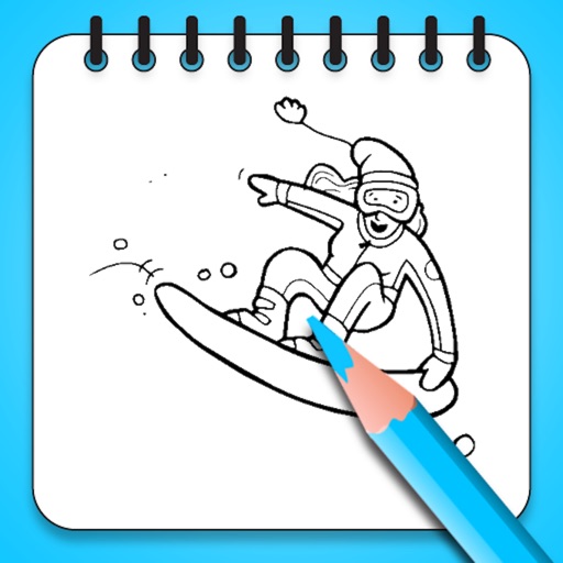 Free Winter Colouring Book IPhone App