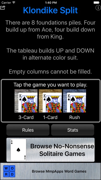 Klondike Split Solitaire by MmpApps Corp.