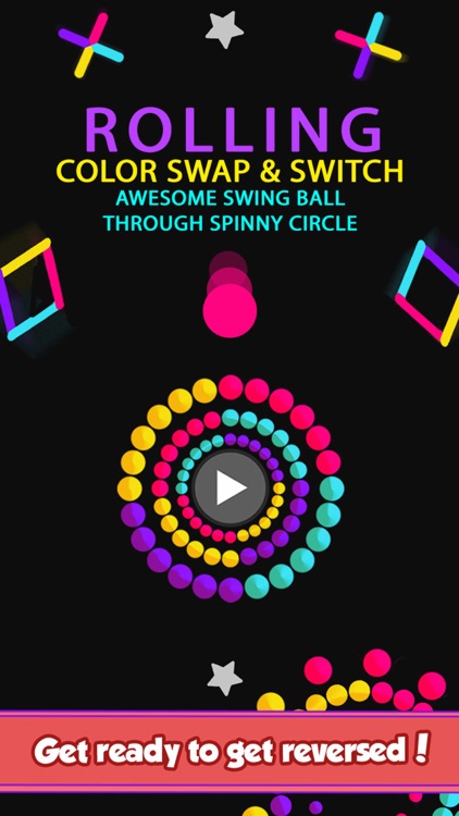 Rolling Color Swap & Switch- Awesome Swing Ball through Spinny Circle ...