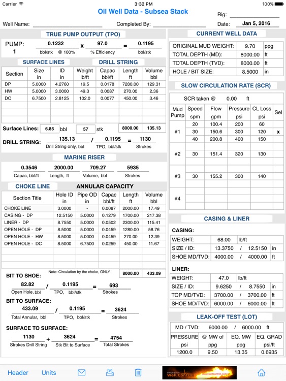 Oil Well Data by Carlos Moura