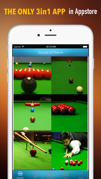 Snooker Sounds and Wallpapers: Theme Ringtones and Alarm by CloudyBrain.com