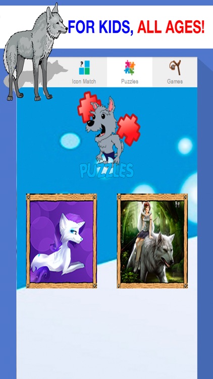 wolf games for kids free - Jigsaw puzzles and Sounds by Marco Baatjes