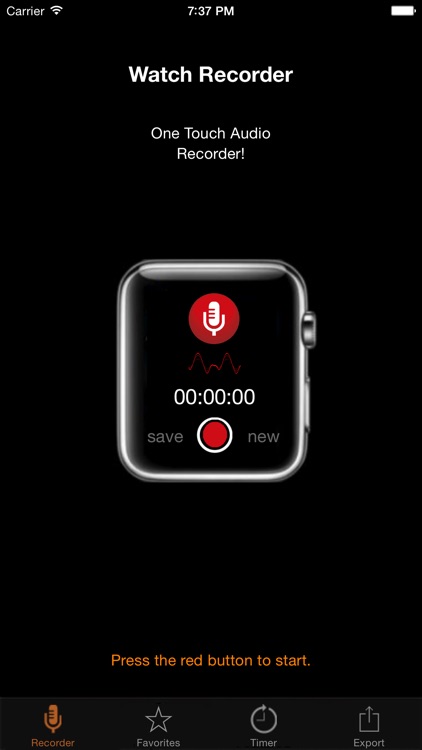 Watch Recorder - One Touch Audio Recorder! by Konstantinos Vogiatzakis