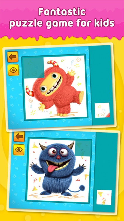 Cute Friendly Monsters - puzzle game for little girls, boys and ...