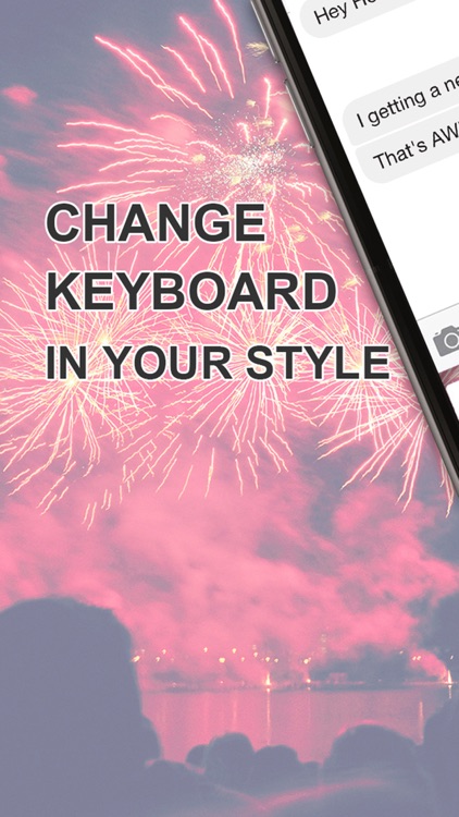 Custom Keyboard Fireworks Custom Color Wallpaper Themes by Suneerat ...