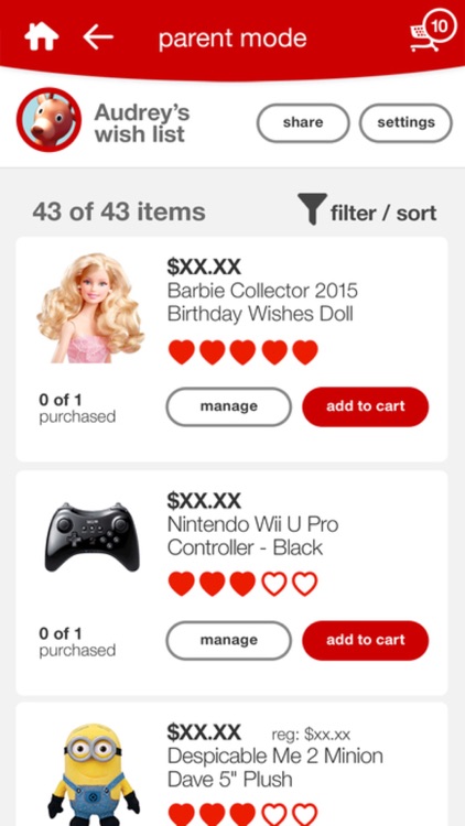 Target Kids’ Wish List by Target