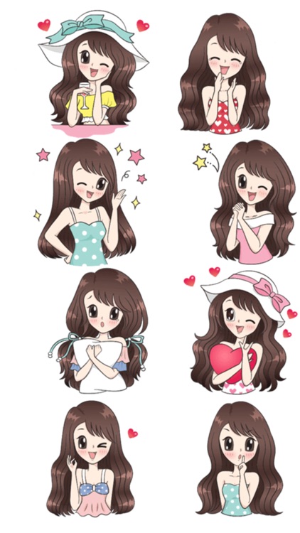 Sweet Girl - Stickers & Emoji! by Nurlan Ispayev