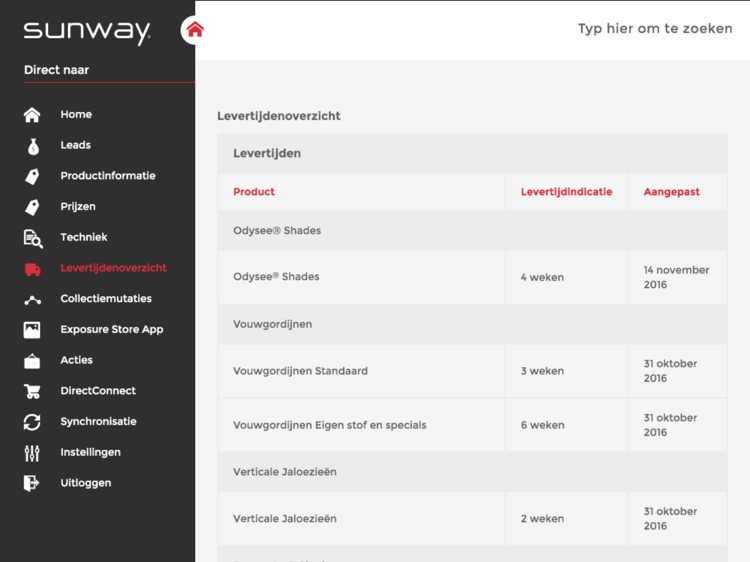 SUNWAY Dealer App by Foursites