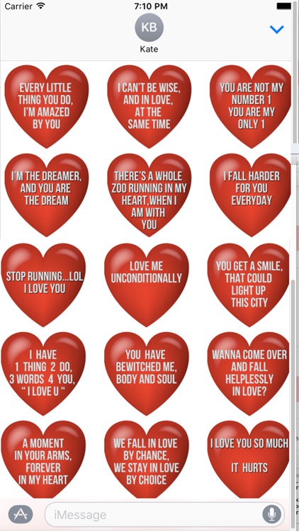 Instant Love Message -Stickers Pack for iMessage by Shih hao Lin
