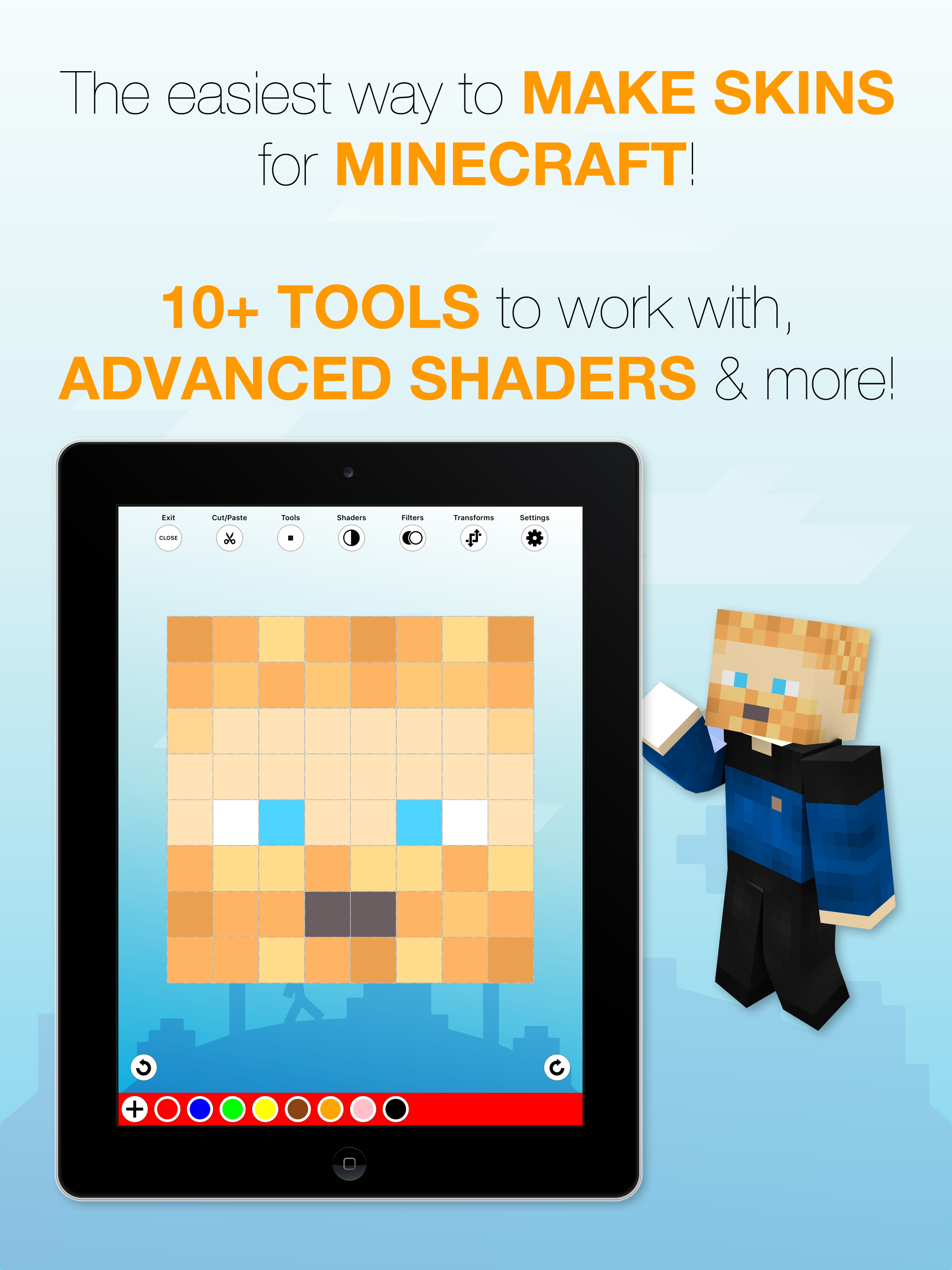 Skin Creator Free For Minecraft Game Textures | AppFollow | App’s ...