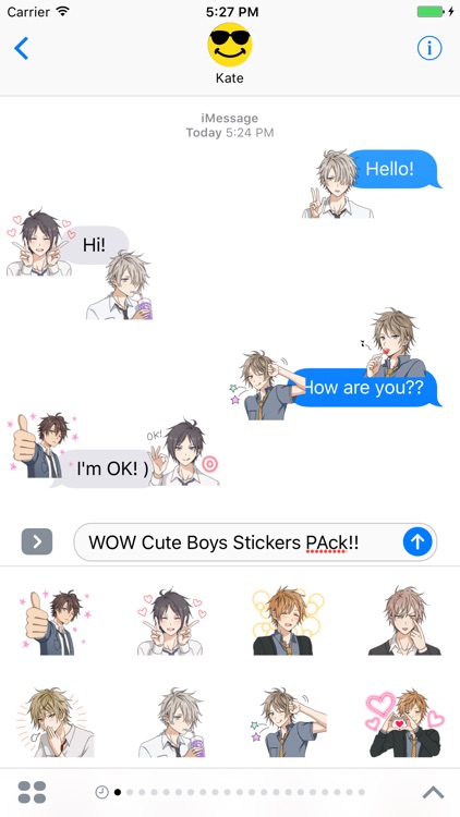 Nice Boys Stickers! by Abay Imanberlin