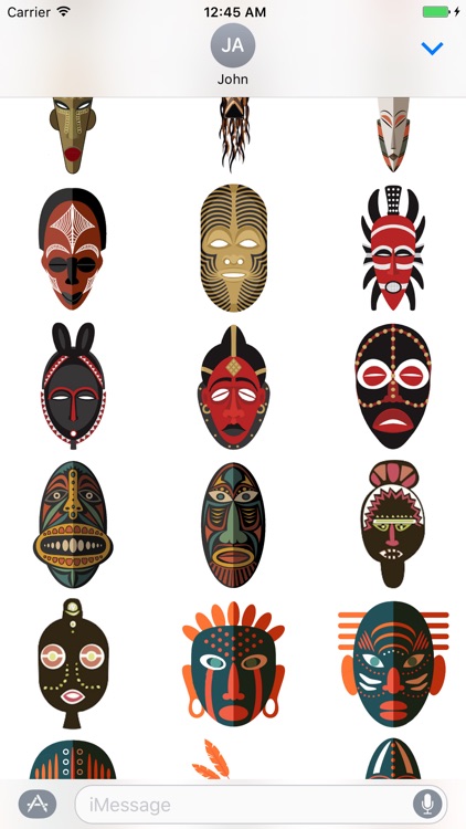 Amazing African Masks Sticker by Long Tran Duy