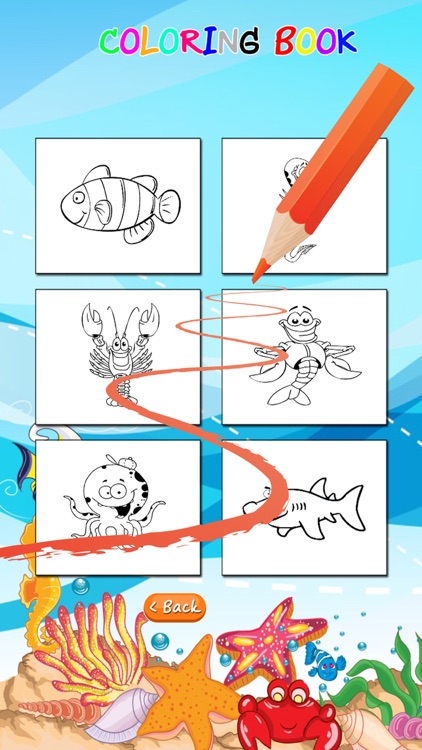 Aquatic animals Coloring Book for kids toddlers by Chaipat Trong