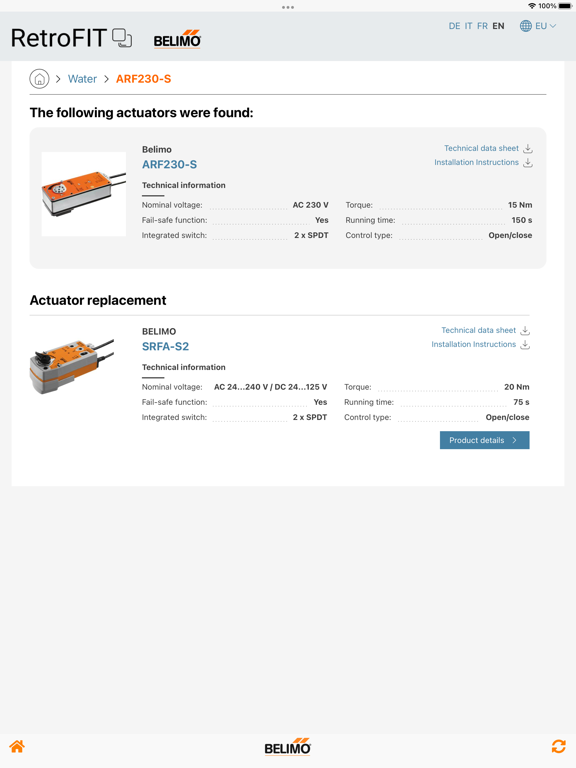 Belimo RetroFIT | App Price Drops Belimo RetroFIT | App Price Drops