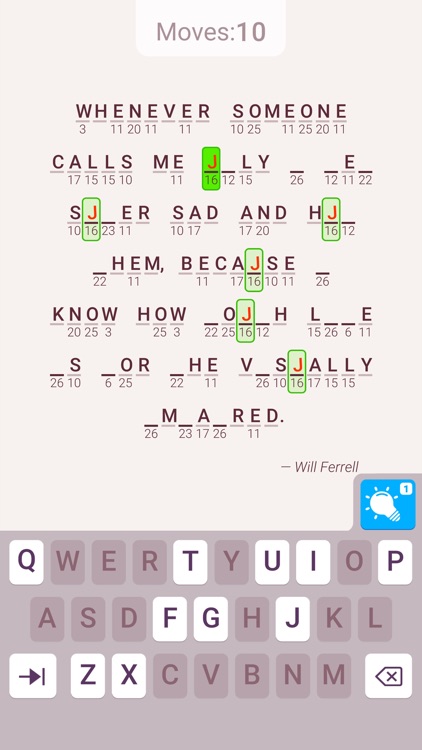 Cryptogram: Word Brain Puzzle by Hanna Davidziuk