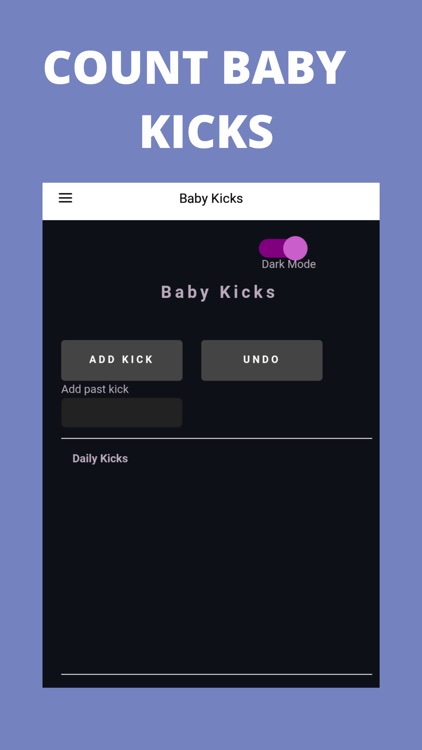 Count Baby Kicks App by Leticia Vila