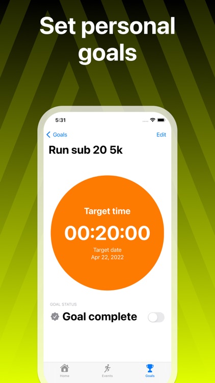 Athlete - time tracking by Christopher Burkill