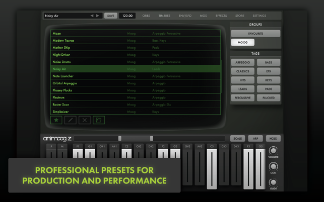 Animoog Z es la renovación del clásico sinte iOS, también para macOS
